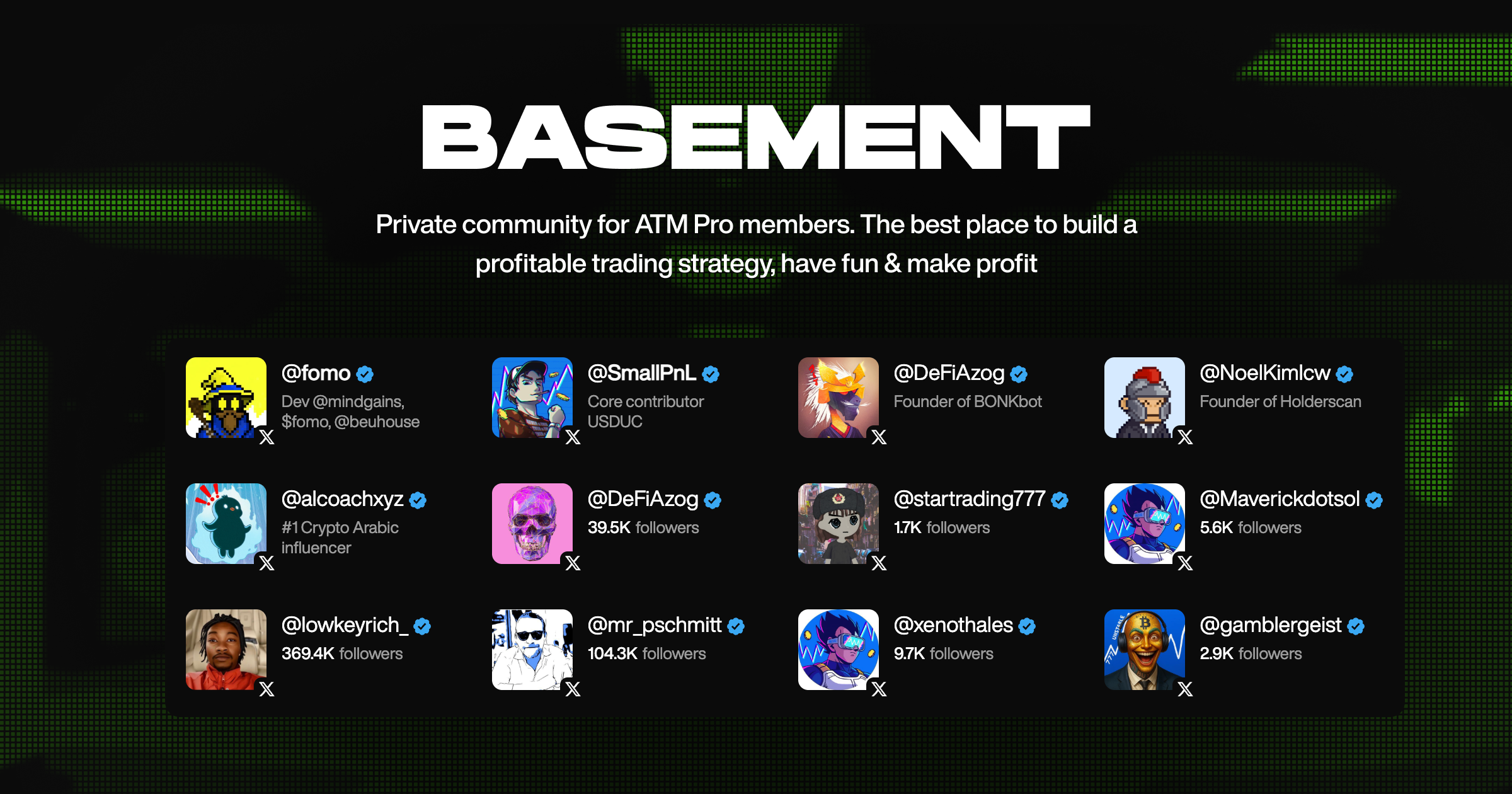 Basement — private community for ATM Pro users — atm.day