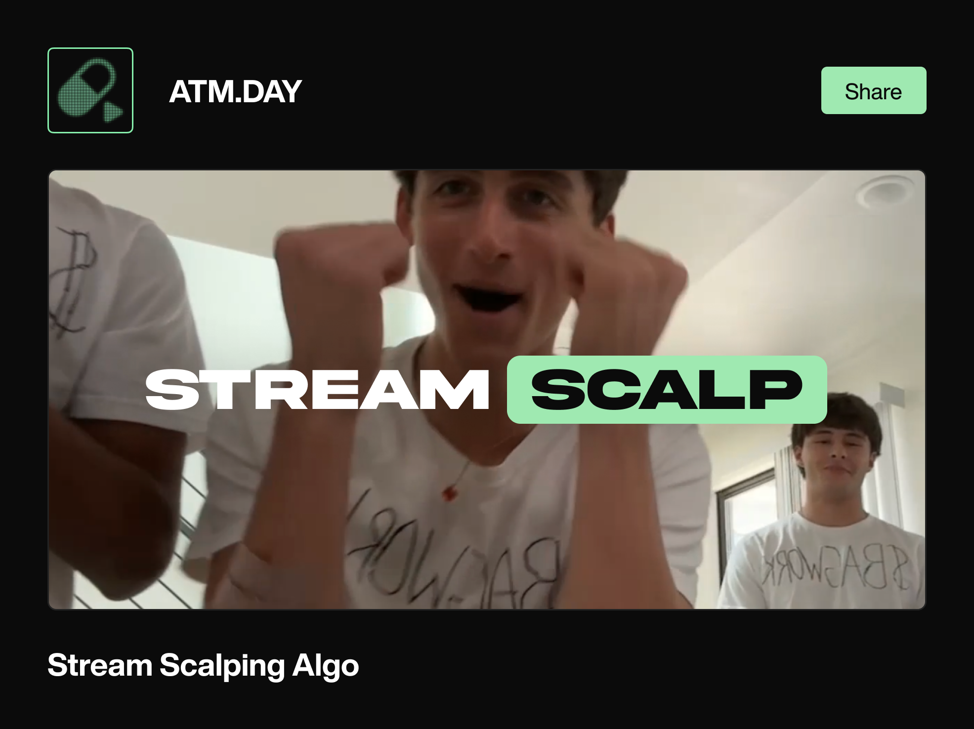 Stream Scalping Algo